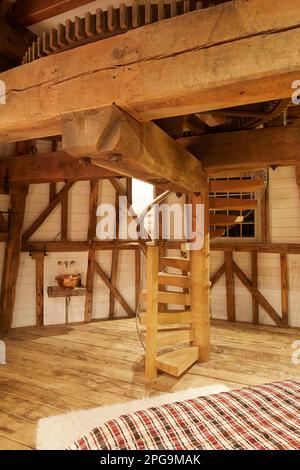 Converted windmill interior. Traditional Homes, Rural setting, United ...