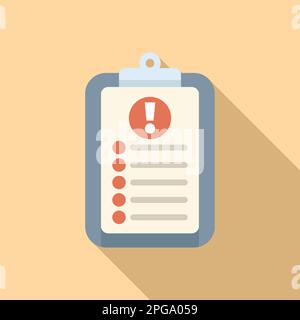 To do list rush job icon flat vector. Office work. Delivery pressure ...