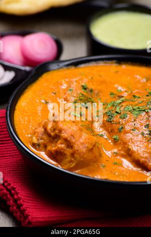 Closeup of Butter chicken punjabi food Stock Photo - Alamy
