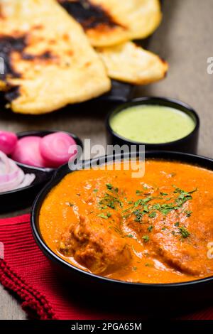 Butter Chicken, delicious and thick indian style chicken gravy topped ...