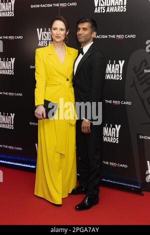 Nikesh Patel and and Nicola Thorp attend the European premiere of The ...