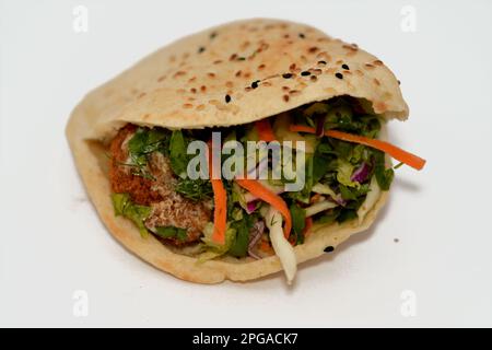 Stuffed Falafel sandwich, a very popular and traditional Egyptian food ...