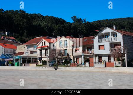 Combarro, Galicia. Spain. February 8, 2023. Horreos and Combarro town ...