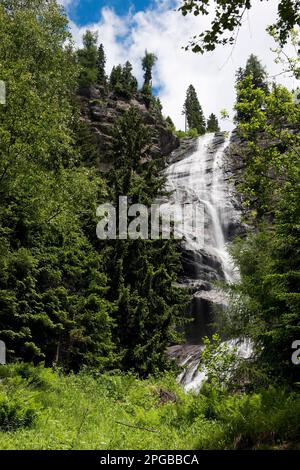 Waterfall, Malta, Maltatal Valley, Hohe Tauern National Park, Carinthia ...