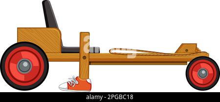 Isolated Billy cart cartoon illustration Stock Vector Image & Art - Alamy