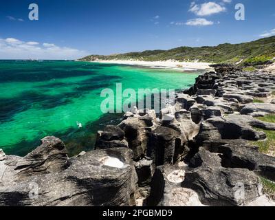 Limestone blowholes and Cosy Corner Beach, Cape to Cape track, Leeuwin ...