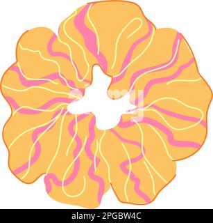 style hair scrunchies cartoon vector illustration Stock Vector Image ...