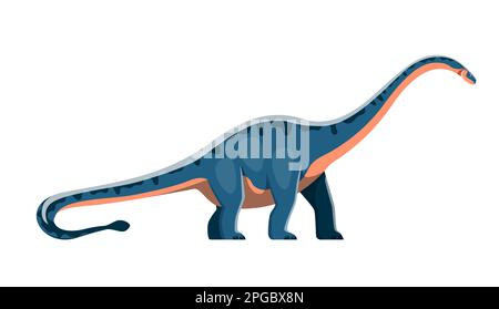 Shunosaurus Dinosaur Cartoon Character Vector Illustration Stock Vector ...