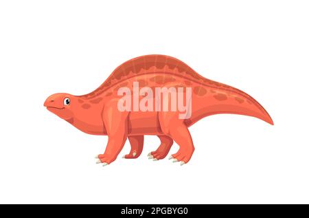 Lotosaurus Dinosaur Cartoon Character Vector Illustration Stock Vector ...