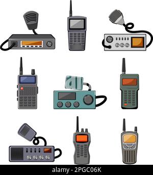 talkle radio transceiver cartoon vector illustration Stock Vector Image ...