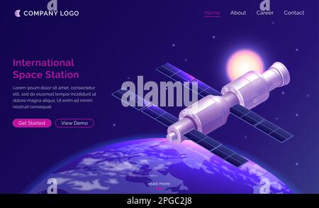 International Space Station (ISS) illustration Stock Vector Image & Art ...