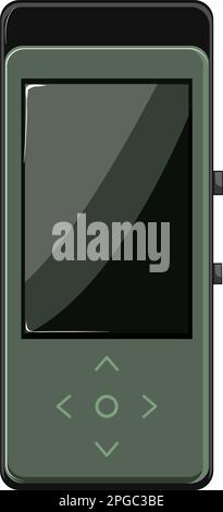 device hifi mp3 player cartoon vector illustration Stock Vector Image ...