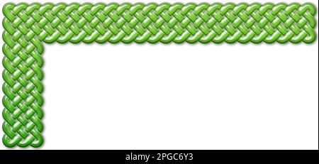 L-shaped border made with Celtic knots to use in designs for St ...