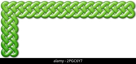 L-shaped border made with Celtic knots to use in designs for St ...