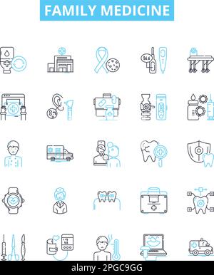 Pediatrics line vector icons and signs. Childhood, Infant, Toddler ...