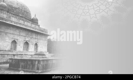 Ramadan Kareem simple minimalism soft grey background. Greeting for ...