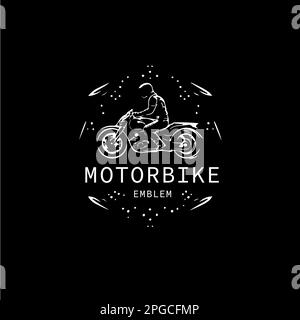Motorbiker icon, motorcycle biker emblem, speed rider sign ...