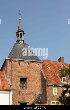 Medieval prison tower and part of the wall houses in Amersfoort ...