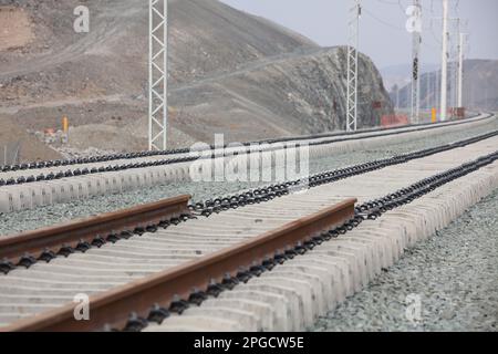Infrastructure development of laying of dual high speed railway tracks ...