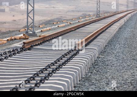 Infrastructure development of laying of dual high speed railway tracks ...