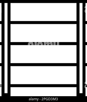 storage rack garage tool line icon vector illustration Stock Vector ...