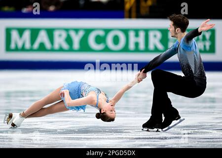 Brooke McINTOSH & Benjamin MIMAR (CAN), during Pairs Short Program, at ...