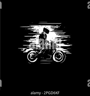 Motorbiker icon, motorcycle biker emblem, speed rider sign ...