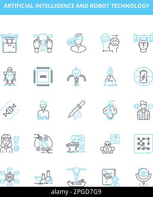 Machine learning signal processing vector connected lines with dots ...