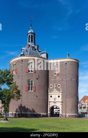 Defense tower dromedaris as part of the former city wall, Enkhuizen ...