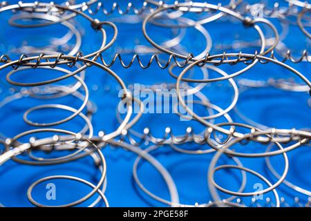 Abstract background The internal structure of a spring mattress Stock ...