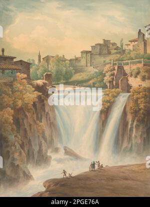 *Falls of Tivoli* by John Warwick Smith is a watercolor painting ...