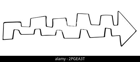 Stock market fluctuation arrow. Graph up and Graph down concept. Vector ...