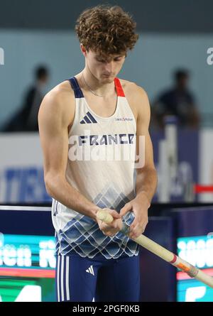 Ethan Cormont of France, Qualification Pole Vault Men during the ...