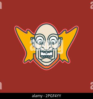 bald man smile happy science smart professor mascot line art cartoon ...