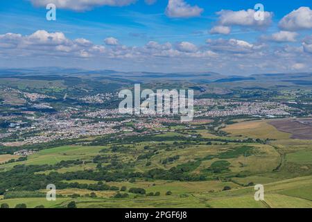 Aerial Views of Merthyr Tydfil Stock Photo - Alamy