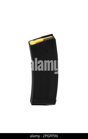 Assault rifle magazine. Modern plastic clip for an automatic carbine ...
