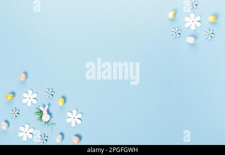 Festive Easter border from colorful sugar sprinkles shaped like teddy ...