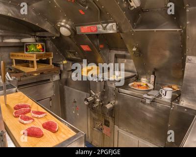 Inside the submarine HMS Ocelot, at The Historic Dockyard Chatham, Kent ...