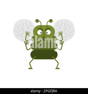 Fly cartoon isolated. horsefly, gadfly Vector illustration Stock Vector ...