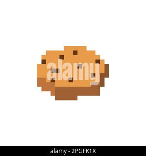 Cookies pixel art. 8 bit food. pixelated Vector illustration Stock ...