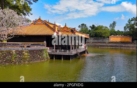 The complex surrounding the tomb of Vietnam's former emperor, Tu Doc ...