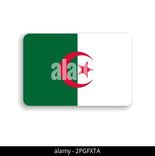 Algeria 3D Rounded Flag Icon Button Vector Stock Vector Image & Art - Alamy