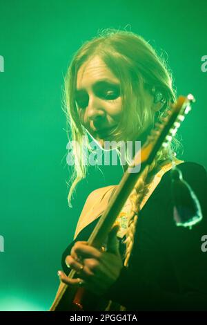 Hester Chambers of Wet Leg on March 2, 2022, at the Pabst Theatre in ...