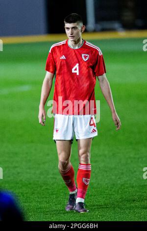 Newport, UK. 22nd Mar, 2023. Iwan Morgan of Wales celebrates scoring ...