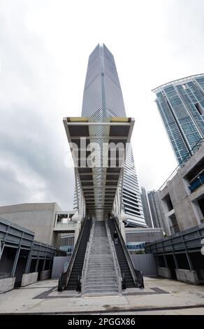 The ICC in West Kowloon, Hong Kong's tallest building, under ...