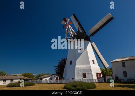 Windmill at Aarsdale, Bornholm, Denmark Stock Photo - Alamy