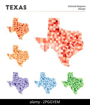 Texas map. Borders of Texas for your infographic. Vector US state shape ...