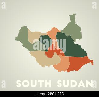 Detailed map poster of Juba, South Sudan city administrative area ...