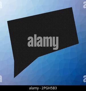 Connecticut map. Geometric style US state outline with counties ...