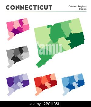 Connecticut map. Borders of Connecticut for your infographic. Vector US ...